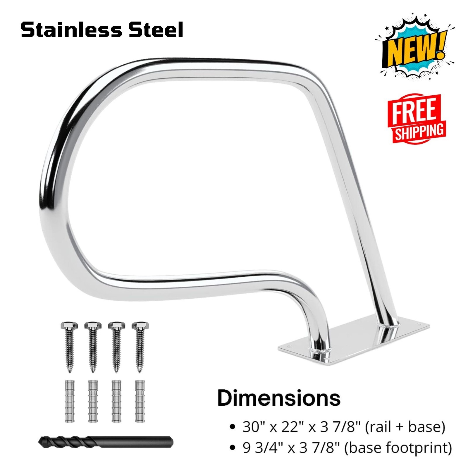 Heavy Duty Swimming Pool Hand Rail Grab Bar Stainless Steel for Pool ...