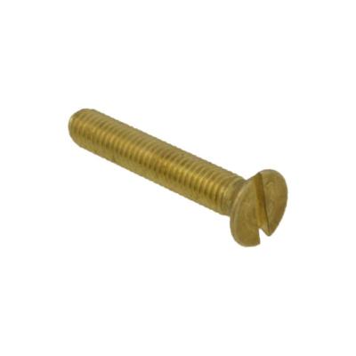 Qty 5 Countersunk Slot M3 (3mm) x 8mm BRASS Metric Machine Screw Bolt ...
