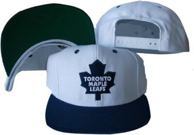 Vintage NHL Toronto Maple Leafs Two Tone Adjustable Snapback Hat / Cap ...