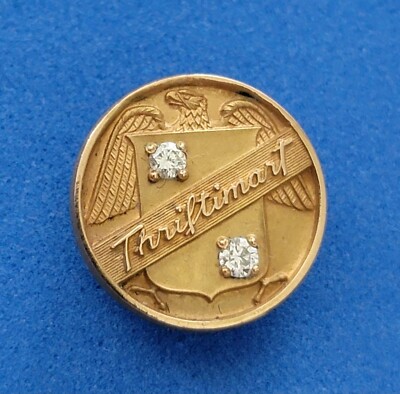 VINTAGE THRIFTIMART GROCERY STORE BADGE PIN (RARE FIND) 15 YEAR | eBay