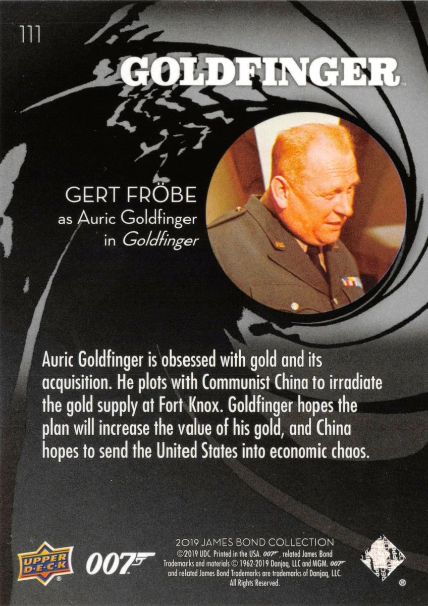 Auric Goldfinger Costume