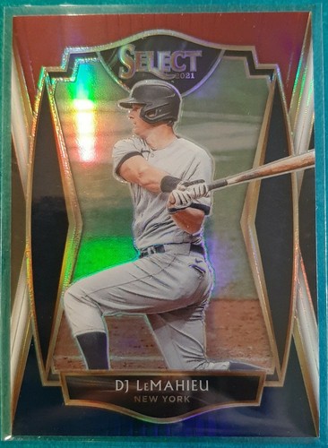 2021 PANINI SELECT PREMIER LEVEL TRI COLOR DJ LEMAHIEU #155 NEW YORK ...