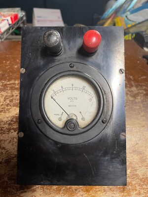 Vintage Weston Model 476 Weston Meter Panel Voltmeter Box | eBay