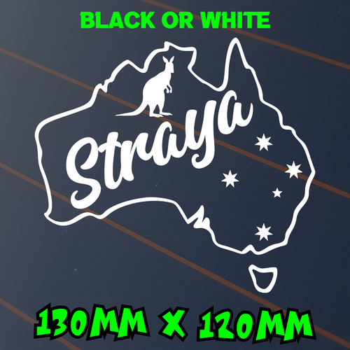 Straya Sticker Car Decal Window Australia Aussie Southern Cross Bogan ...