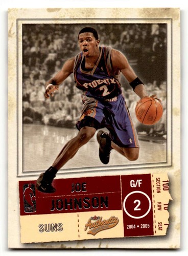 2004 Fleer Authentix #39 Joe Johnson Phoenix Suns Basketball Cards E ID ...