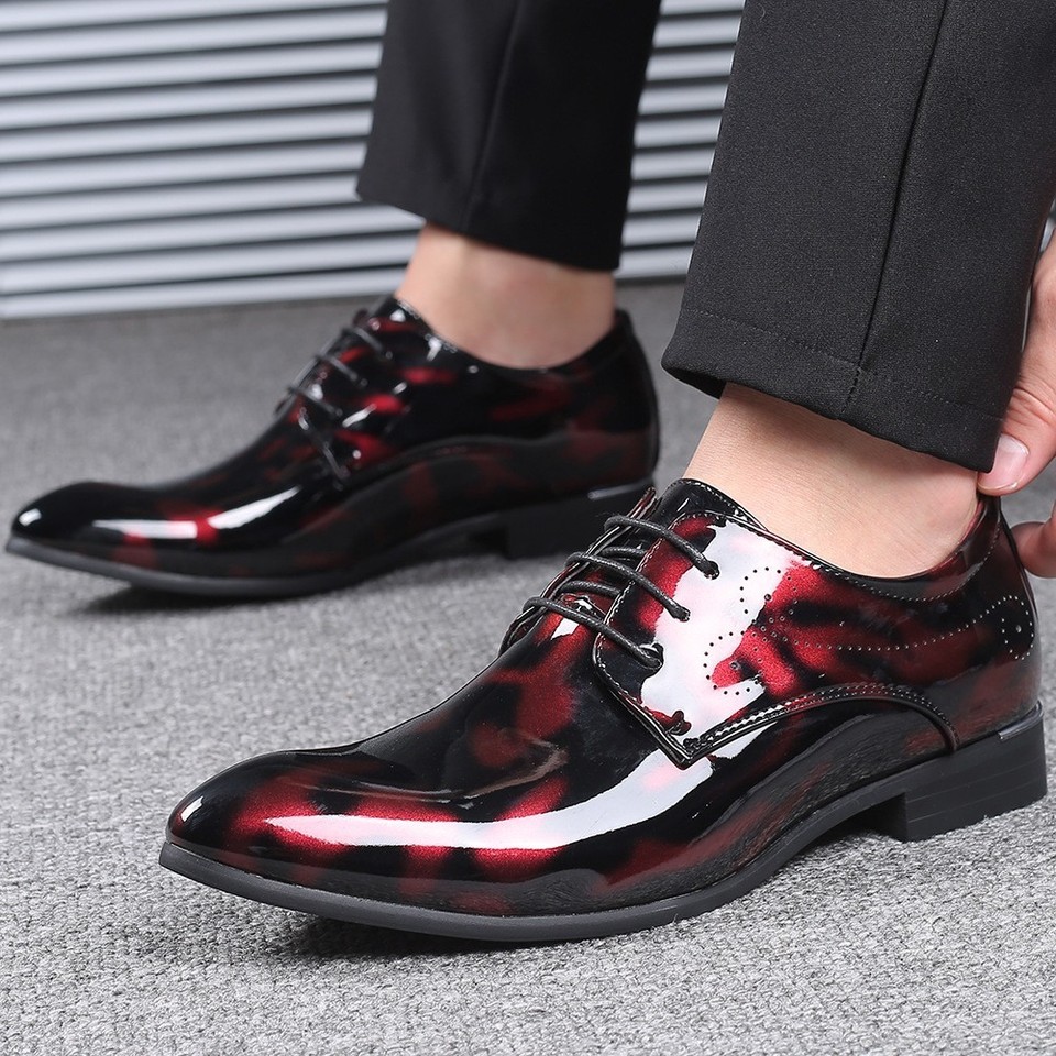 333 Polyurethane Men's dress Shoes red choose size and tell seller | eBay