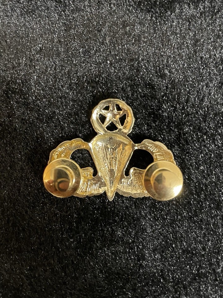 14K Solid Gold U.S. Army Master Parachutist Jump Wings Pin | 6.17g | eBay
