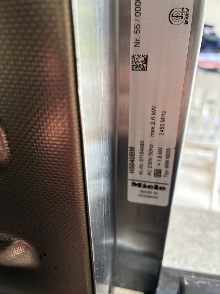 Miele H5040BM Built-In Combination Microwave Oven Grill 45cm High | eBay UK