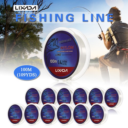 100m Fishing Line Thread Clear White Thin Fishing Line Smooth Q6H4 | eBay