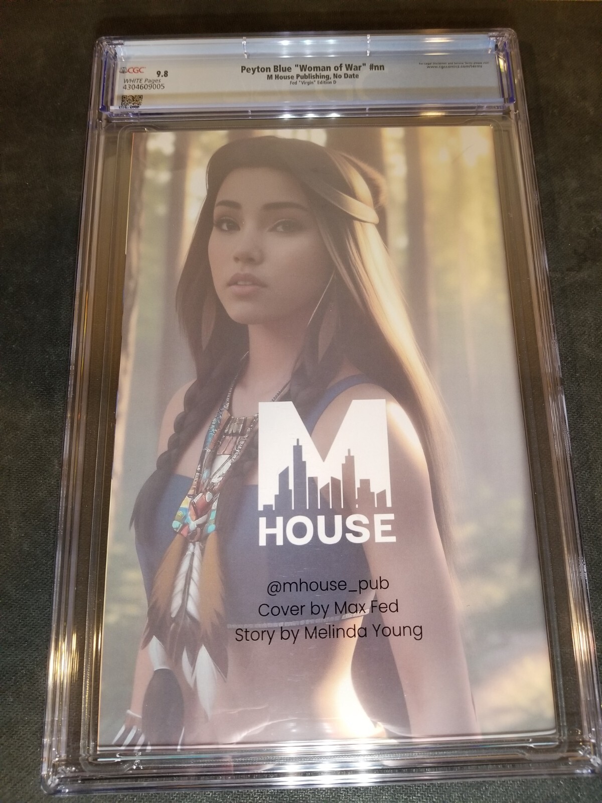 M House Comics - Peyton Blue #1 - CGC 9.8 - Pocahontas - Virgin Exposed ...