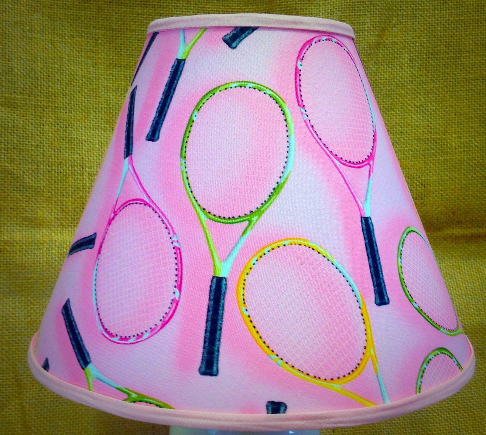 Tennis Racquet Pink Handmade Lamp Shade Lampshade | eBay