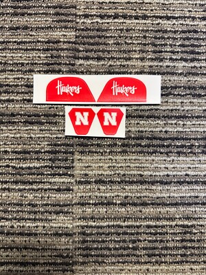 Nebraska Cornhuskers Oakley Visor & Visor Clip Helmet Decals Football ...