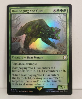 MTG Fallout - Rampaging Yao Guai Foil | eBay