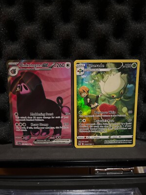 Pokemon Card Lot 2 Cards Oinkologne EX Full Art and Roserade Trainer ...