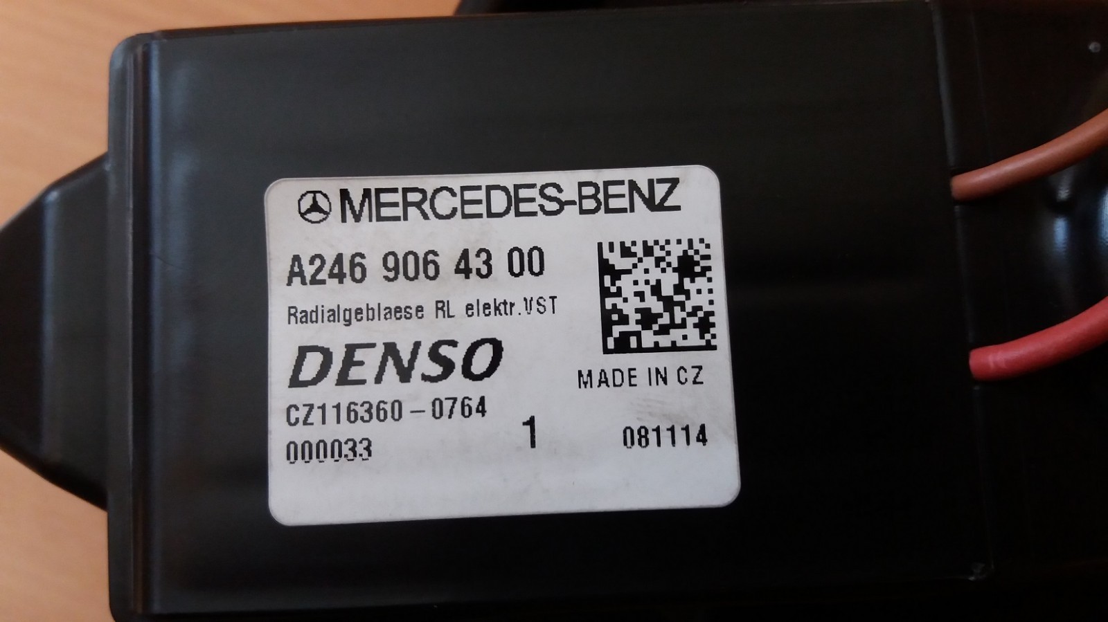 MERCEDES-BENZ A-CLASS RHD 2015 W176 FAN MOTOR OEM A2469064300 | eBay UK