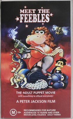 Meet the Feebles Movie on VHS (Wingnut, 1989) Peter Jackson - Rare ...
