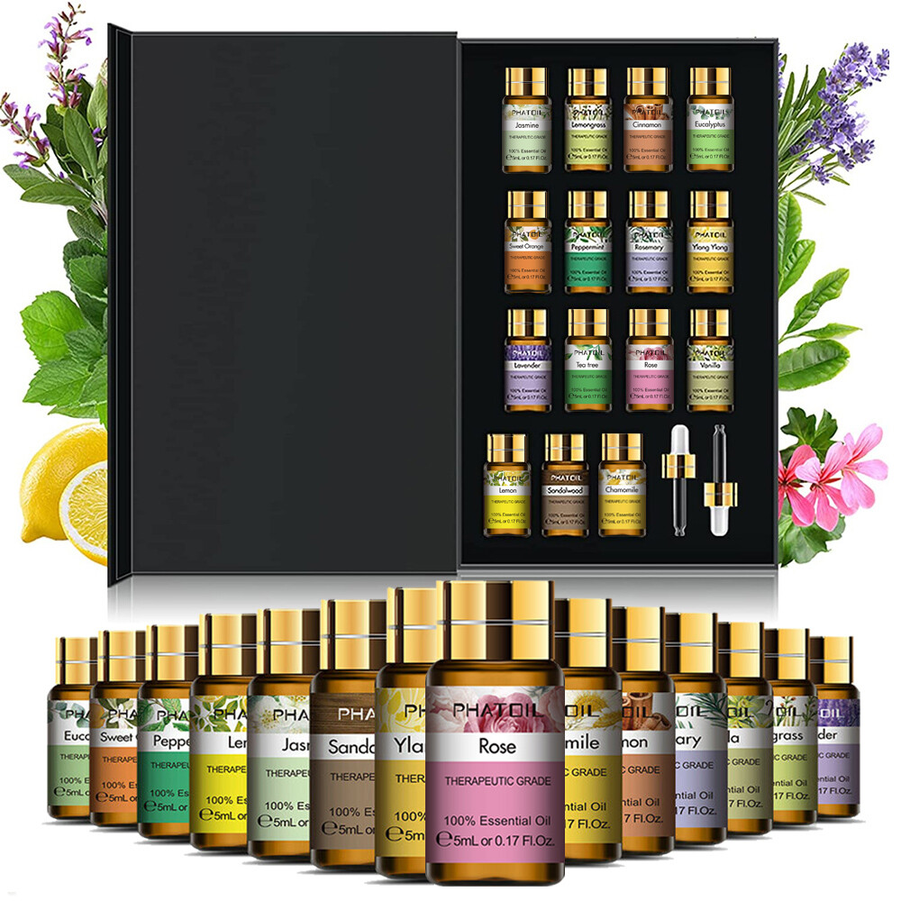 15Pcs Essential Oil Set Aromatherapy Gift Kit 100% Pure Oils for ...