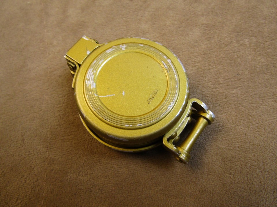 VINTAGE LENSATIC LIQUID FILLED COMPASS GOLD TONED - JAPAN | eBay