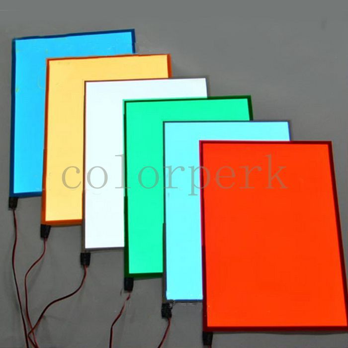 New Electroluminescent A4 EL Panel White /Aqua /Blue /Red Glow Paper ...