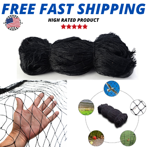 50' x 50' Poultry Netting Quail Nets Chicken Net Multi-Nylon Garden ...