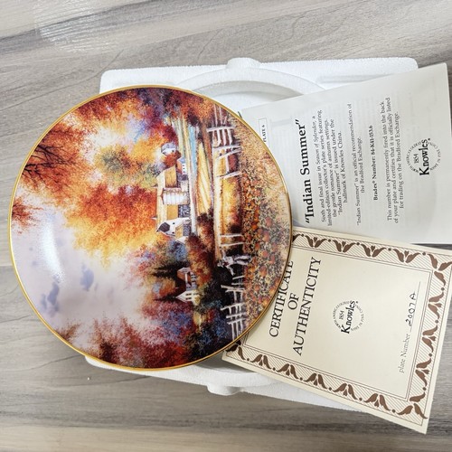 VTG “Indian Summer” plate by Knowles, featuring Kirk Randle’s autumn ...