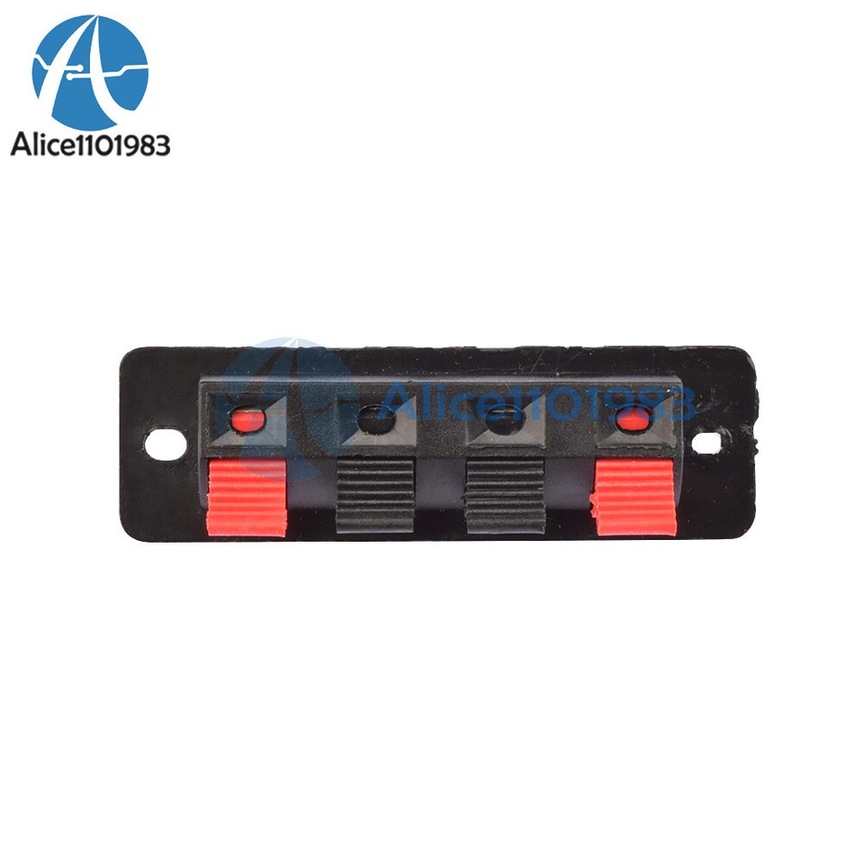 65x21mm Small 4 Way Audio Amplifier Cable Clamps LED 4-way Speaker ...