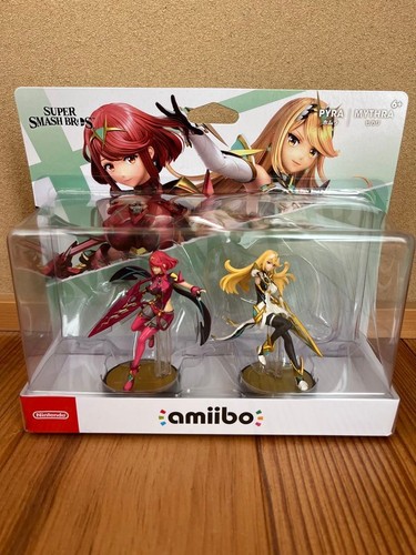 Nintendo Amiibo Pyra Mythra Double Set Super Smash Bros Japan Exclusive ...