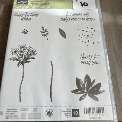 Stampin' Up! AVANT-GARDEN Photopolymer Stamp Set 143272 | eBay