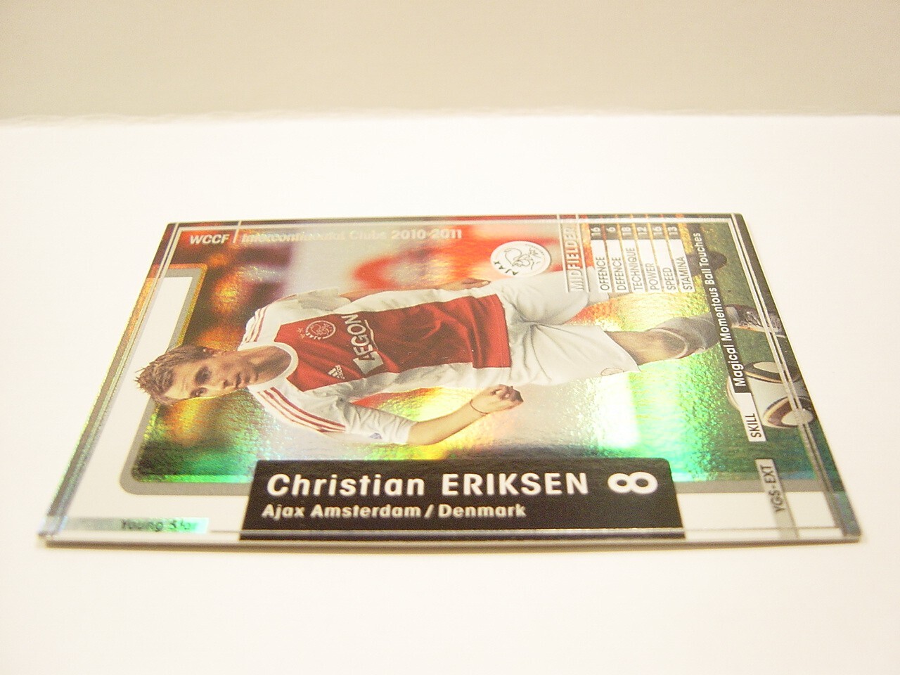 Panini WCCF 2010-11 YGS Christian Eriksen 1992 Danmark No.8 AFC Ajax ...