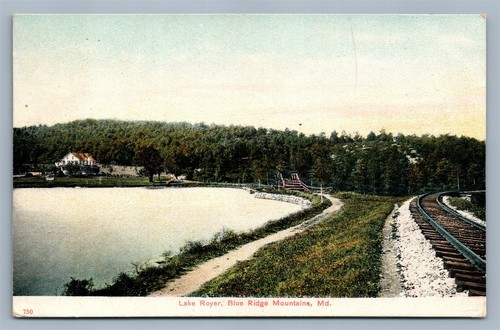 BLUE RIDGE MOUNTAINS LAKE ROYER MD ANTIQUE POSTCARD | eBay