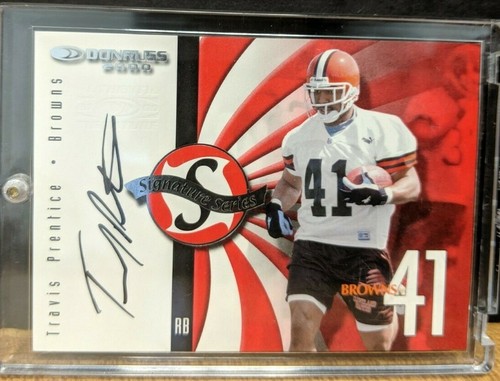 Travis Prentice Browns Donruss 2000 Signed Signature Series 2000 ...
