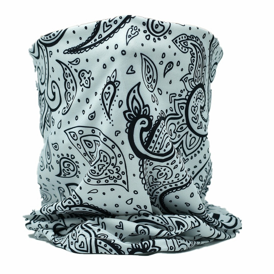 3 Pieces Tube Head Bandana Face Neck Mask Cover Paisley Headband Guard ...