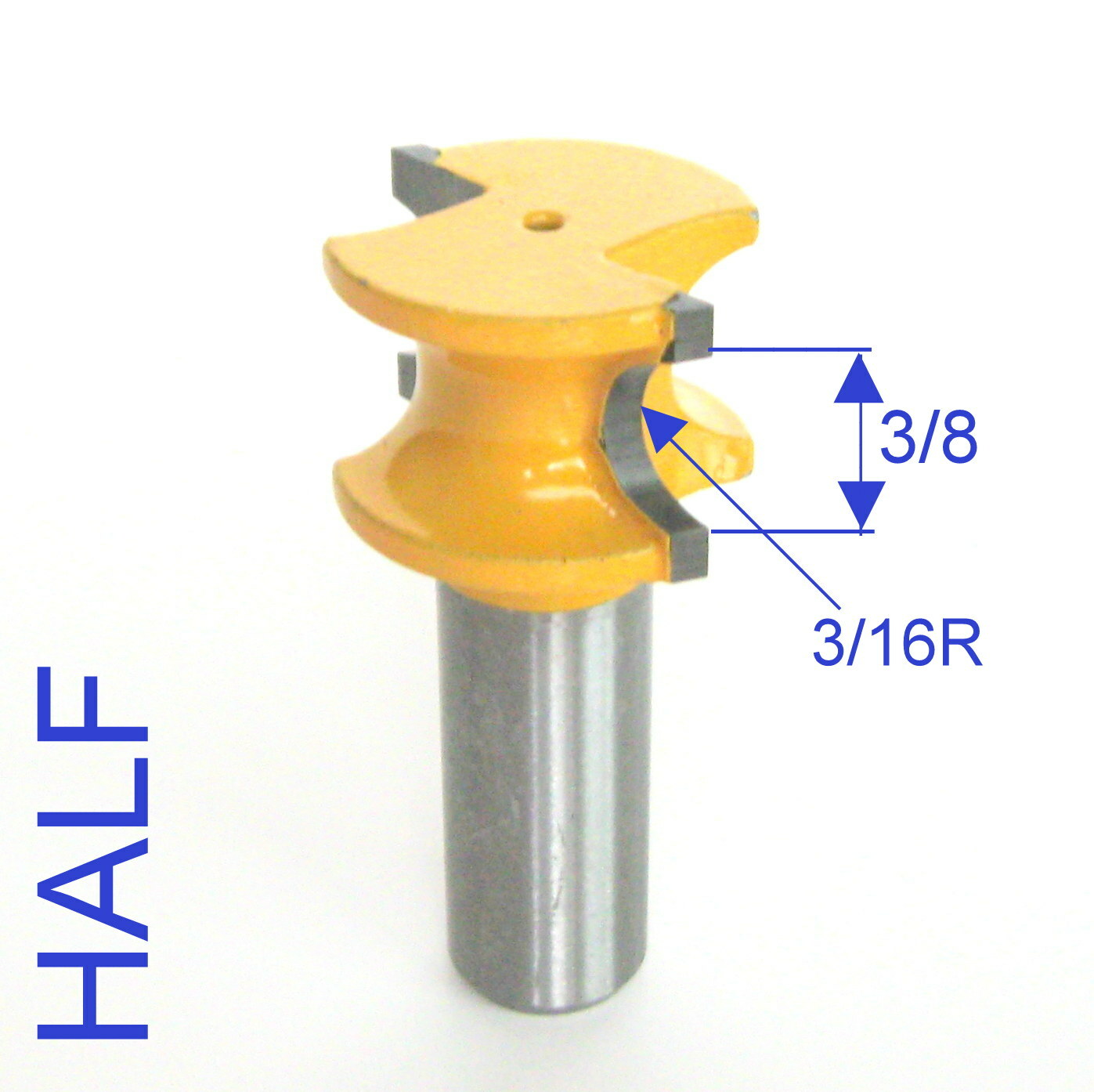 1-pc 1/2" Shanks 3/16" Radius Half Round Bullnose Router Bit sct-888 | eBay