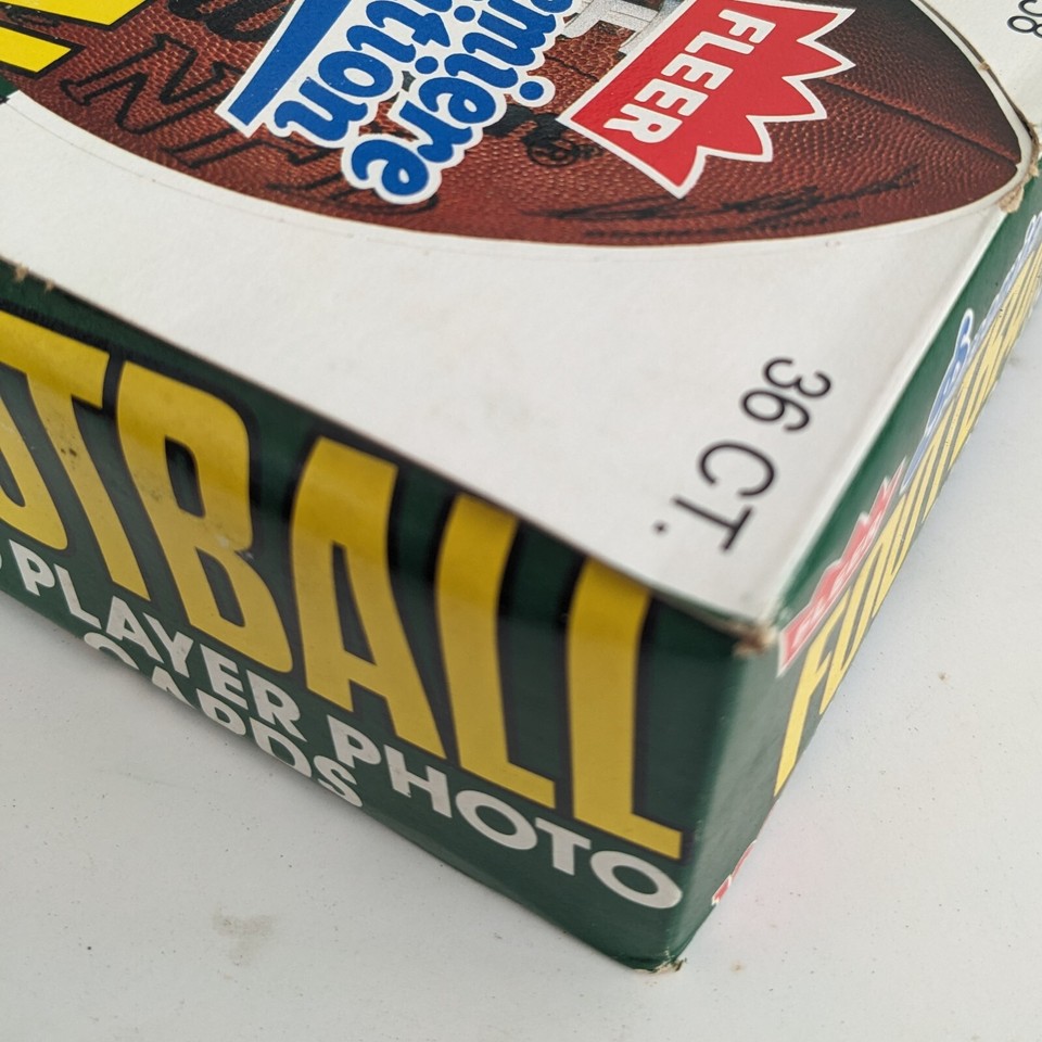 Lot of 4 (4x) 1990 FLEER FOOTBALL WAX BOX. ORIGINAL OWNER, UNTAMPERED ...