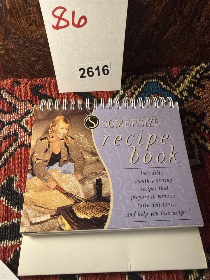 Suzanne Somers Somersize Recipe Book 2000 Rare HTF Weight Loss Cookbook ...