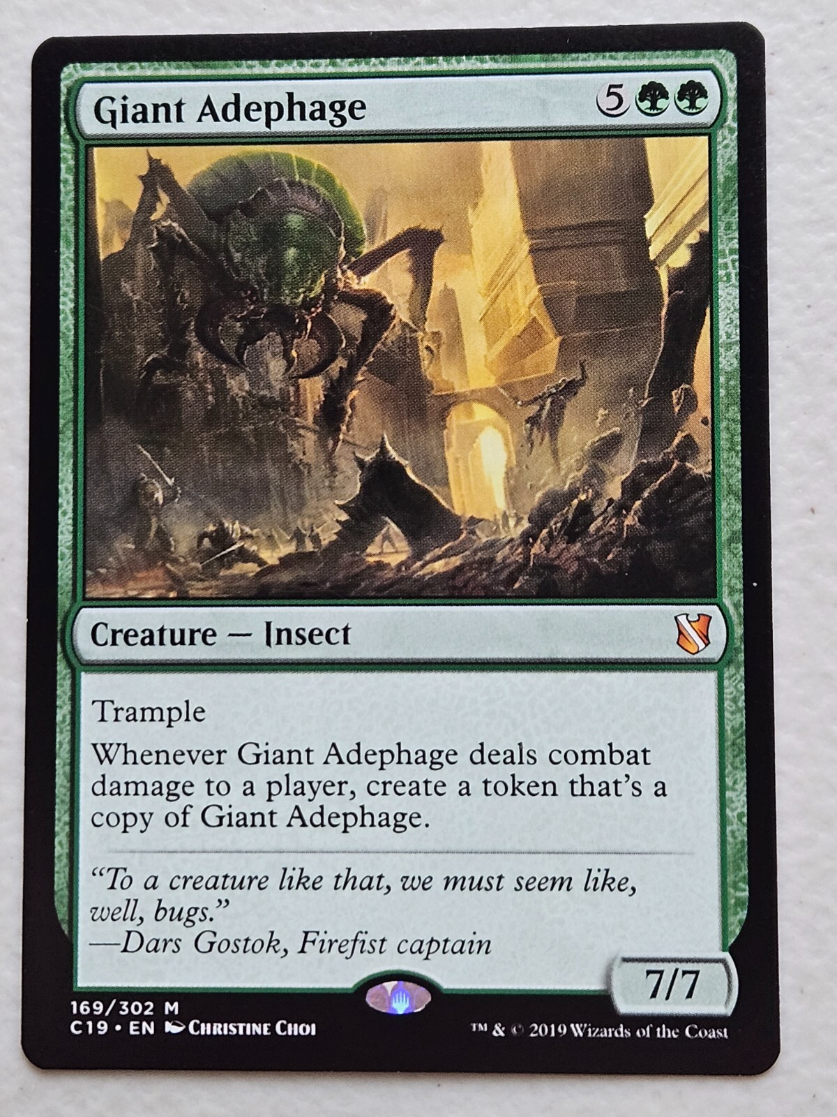 MTG Giant Adephage C19 169/302 Light Play | eBay