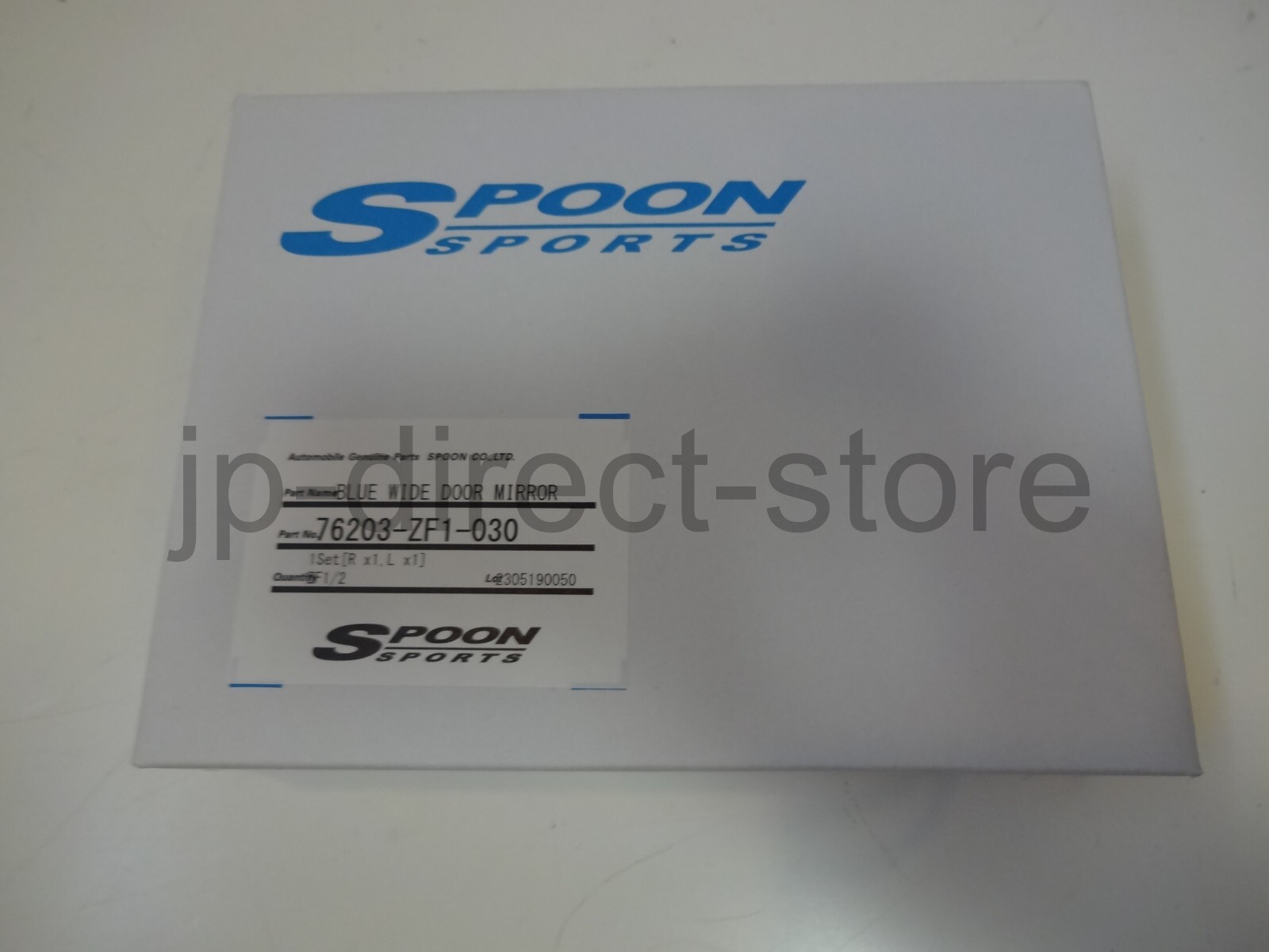 SPOON For Honda CR-Z ZF1 ZF2 RHD Blue Wide Door Mirror Set 76203-ZF1 ...