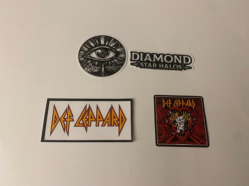 Def Leppard Rock Band Concert Tour Merchandise Stickers Lot of 4 Brand ...