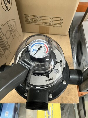 Poolrite V2000 Complete Multiport Valve - Sand Filter With Unions Free ...