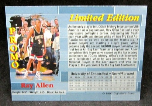 Ray Allen 1996-97 Signature Stars Limited Edition PROMO ROOKIE!Bucks G ...