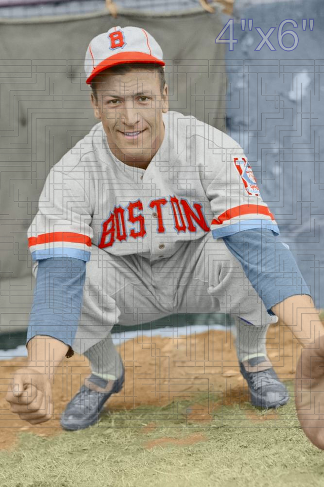 Phil Masi - 1939 Boston Bees - choose a size - colorized print | eBay