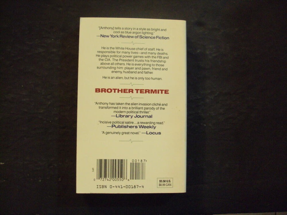 Brother Termite pb Patricia Anthony 1st Ace Print 4/95 ID:85714 | eBay