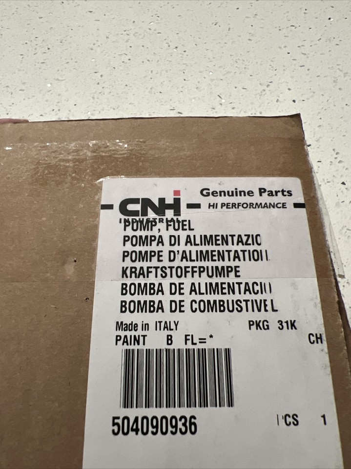 New Holland Fuel Pump Part # 504090936 | eBay