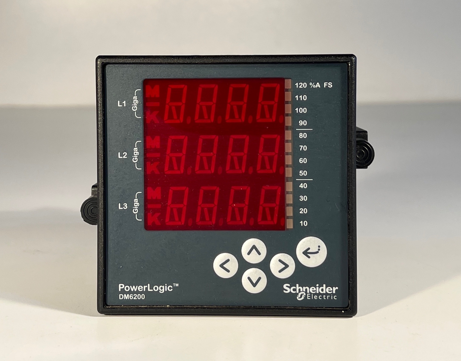 ONE (1) SCHNEIDER ELECTRIC PowerLogic DM6200 44 to 277V 50/60Hz 5VA ...