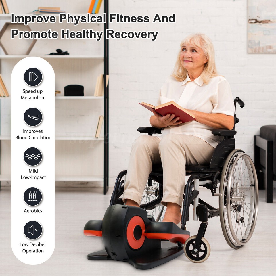 Ellipse Leg Exercise While Sitting Pedal Exerciser Under Desk ...