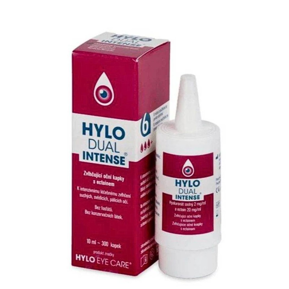 HYLO DUAL INTENSE® Eye Drops 10ml Preservative-Free Hyaluronic ...