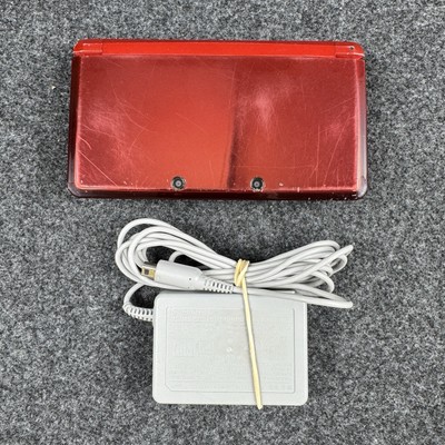 Nintendo 3DS Red Handheld Console Flame Red CTR-001 W/ Charger | eBay
