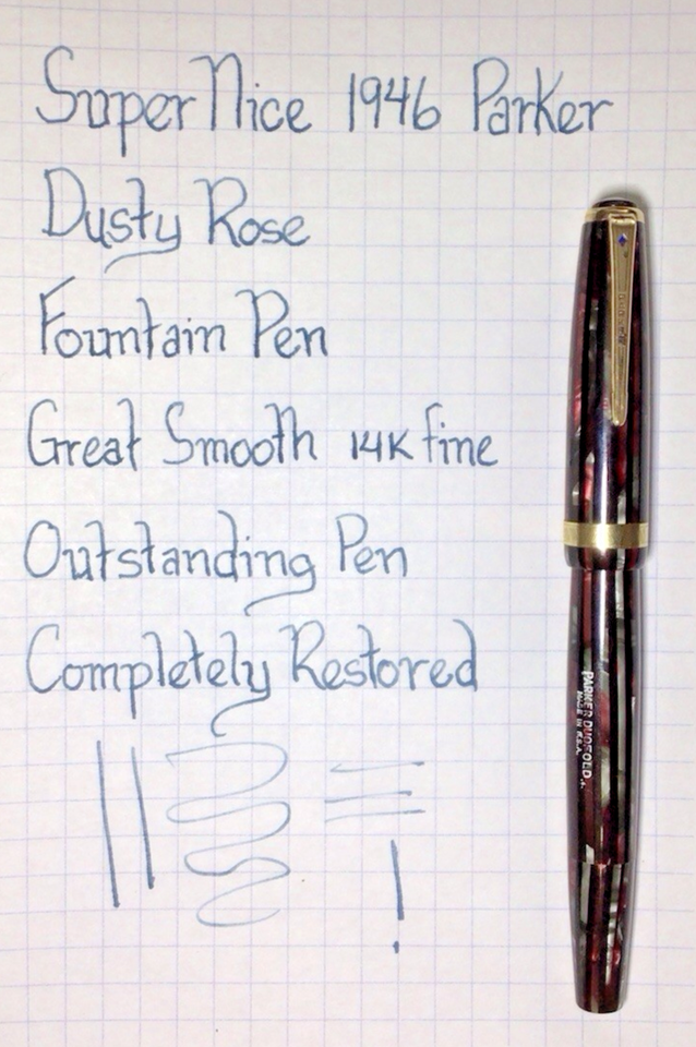 Parker Duofold Senior Blue Diamond Maroon And Grey Chevron Cap V Nib ...