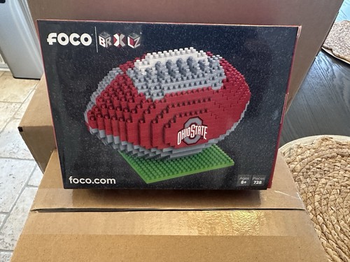 Ohio State Buckeyes NCAA FOCO x BRXLZ Football 3-D Construction Block ...