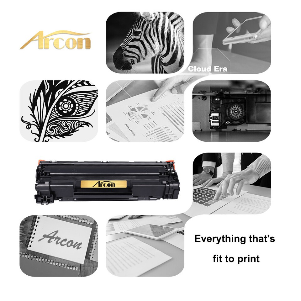 2PK CB436A Toner Compatible With HP 36A LaserJet Pro P1505 P1505n ...